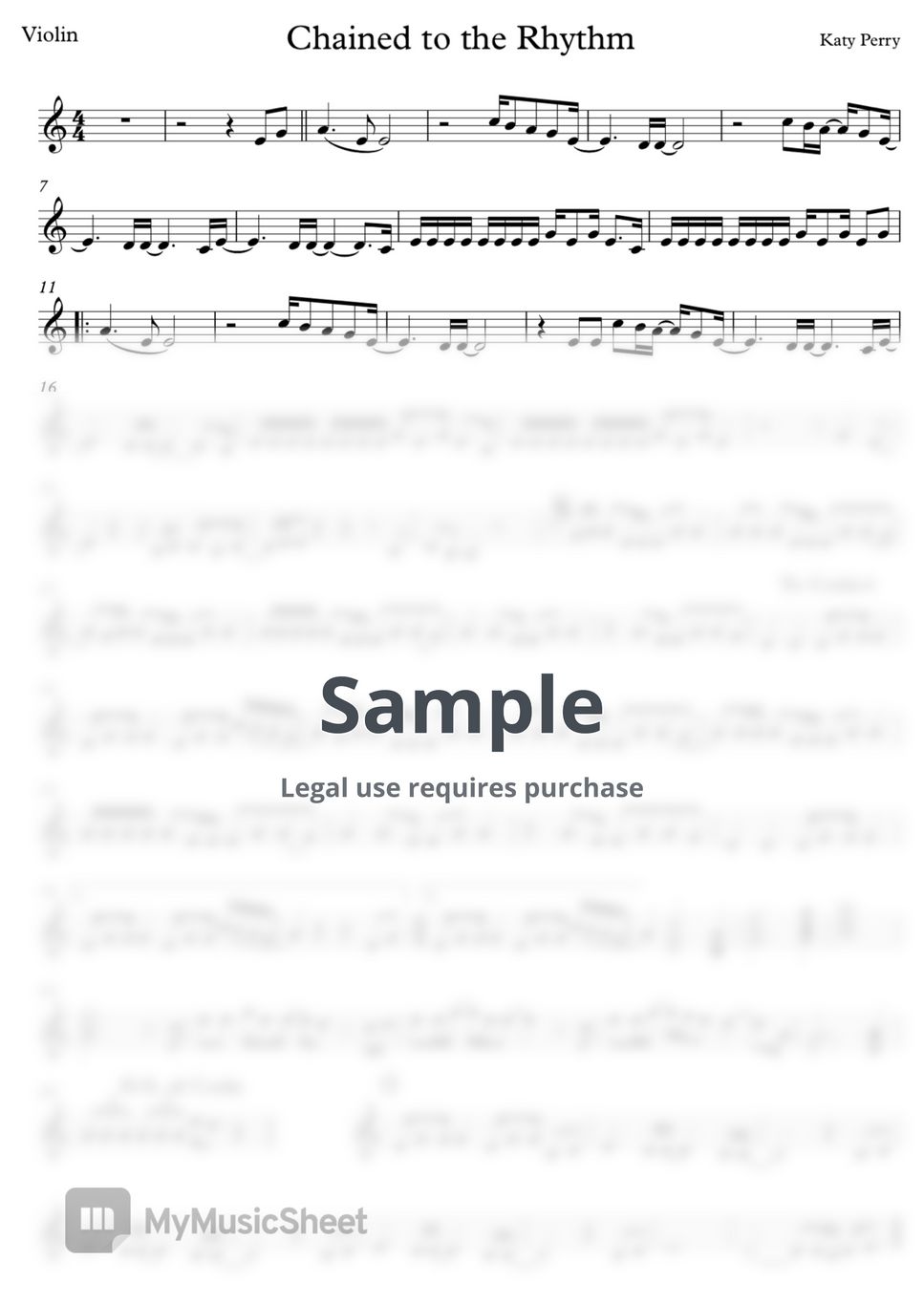 Katy Perry - Chained to the Rhythm (Backing track included) Sheets by ...