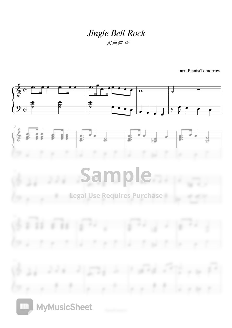 Christmas Song - Jingle Bell Rock (Christmas Carol) Sheets by ...