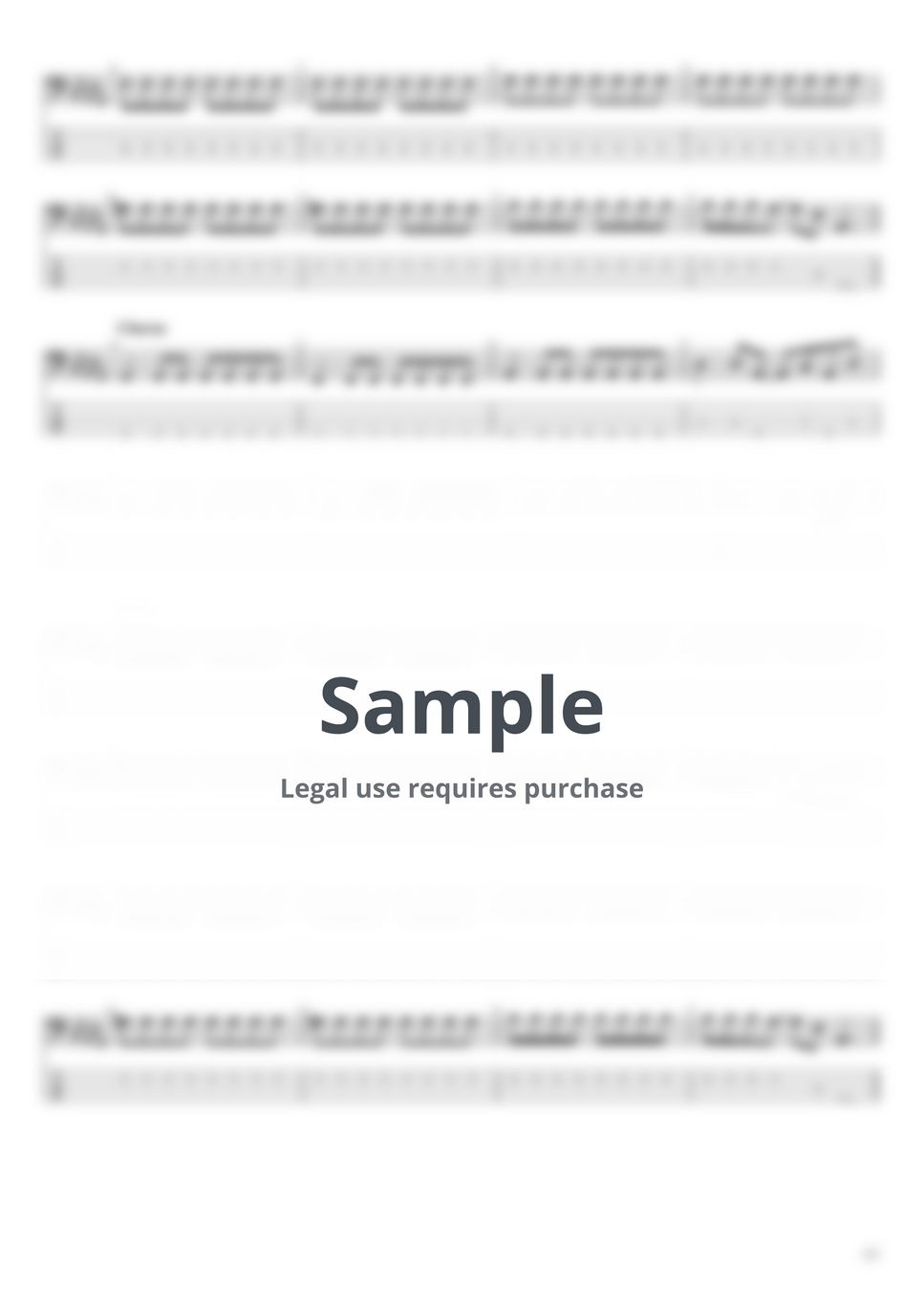 ASIAN KUNG-FU GENERATION - 【五線譜+TAB譜】君の街まで 악보 by tm_bass