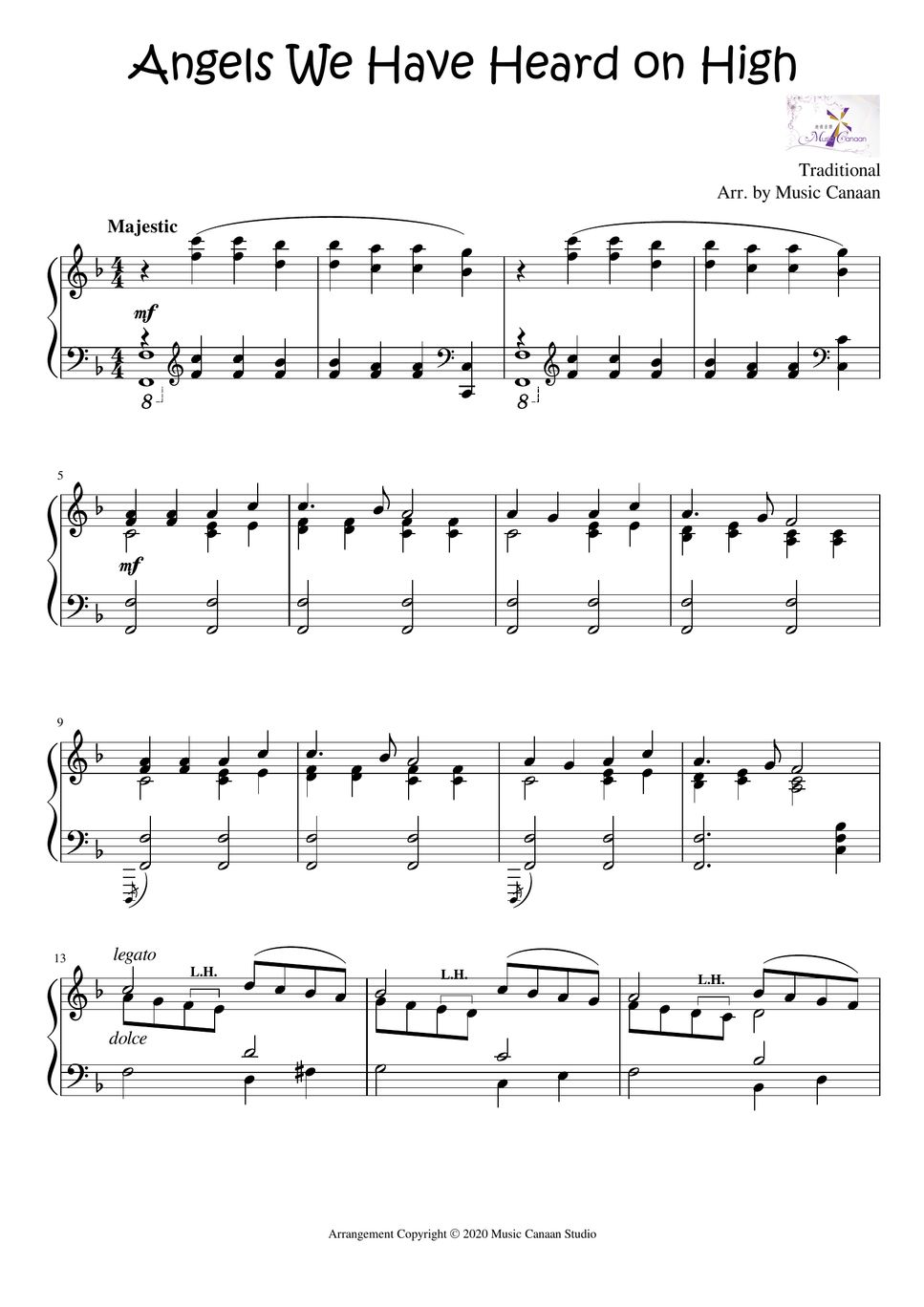 Intermediate level 中級程度 - Christmas Song聖誕歌 - Angels We Have Heard on ...