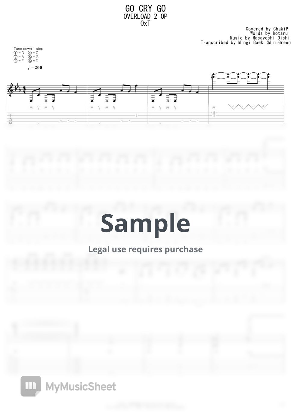 OxT - GO CRY GO TAB+1 Staff by ChakiP