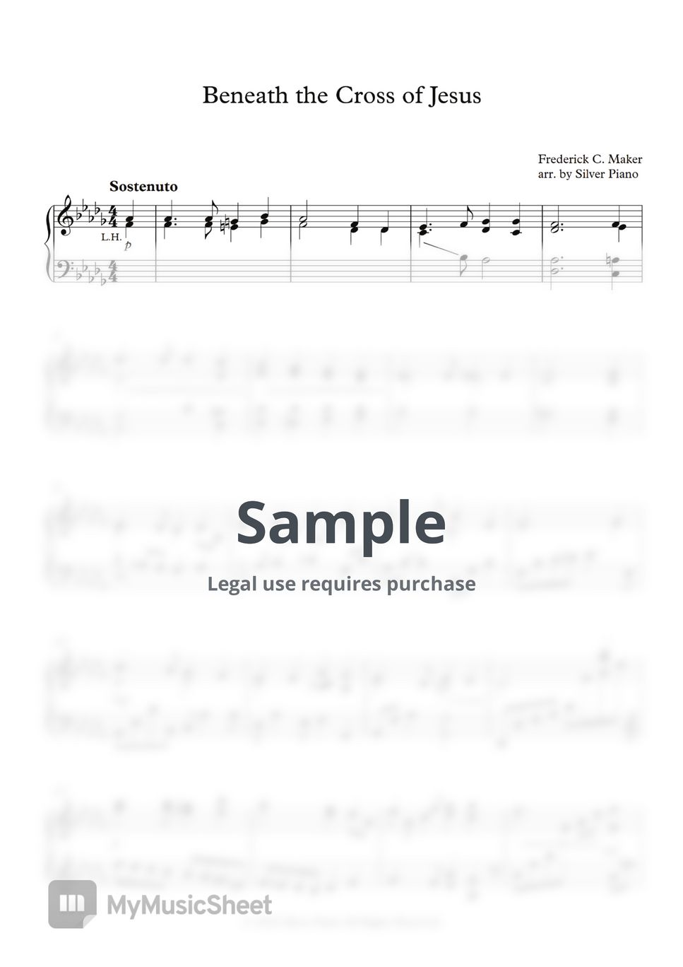 Frederick C. Maker - 십자가 그늘 아래 (Beneath the Cross of Jesus) (피아노 찬송가 ...