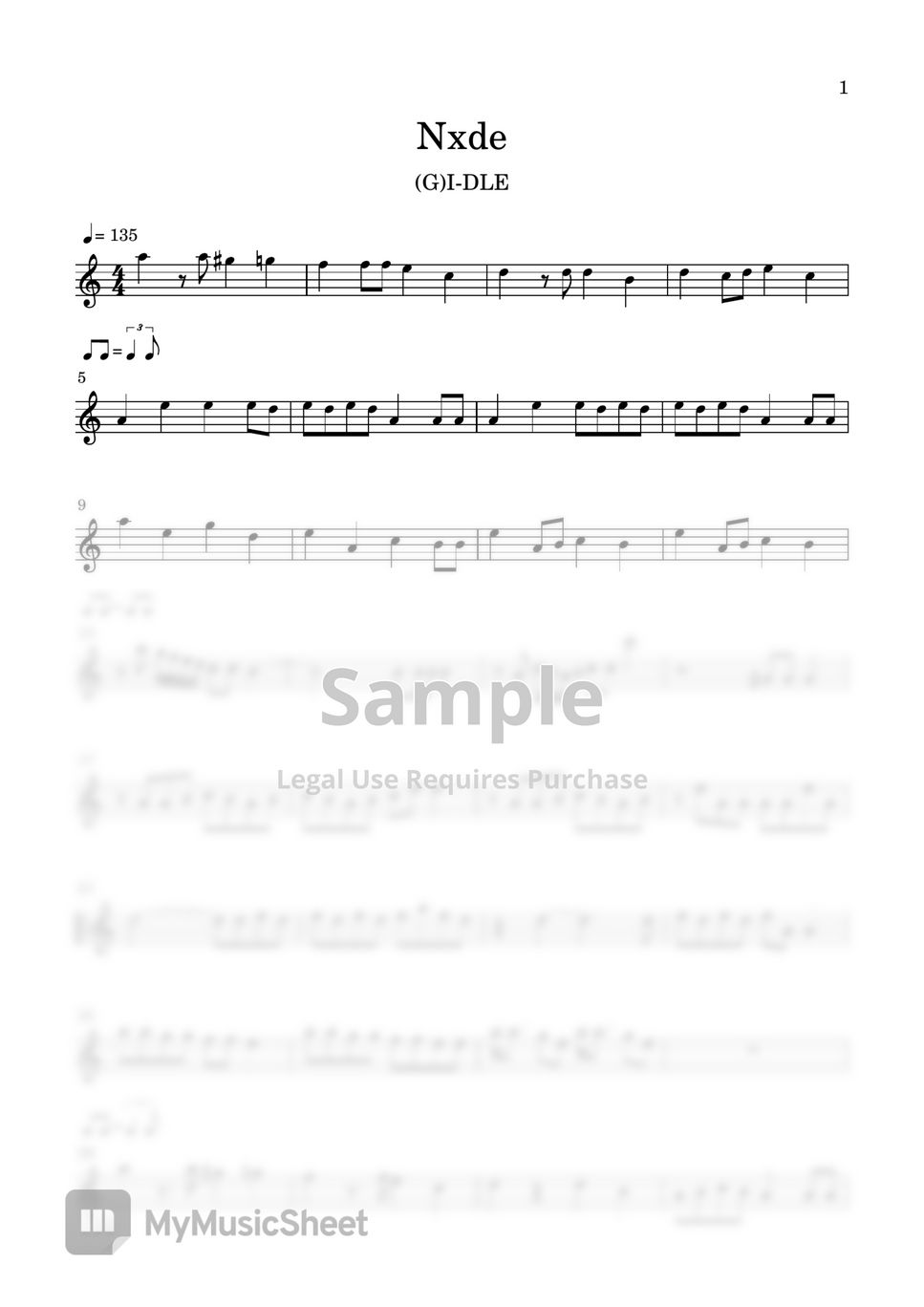 (G)I-DLE - Nxde Sheets by Kaho