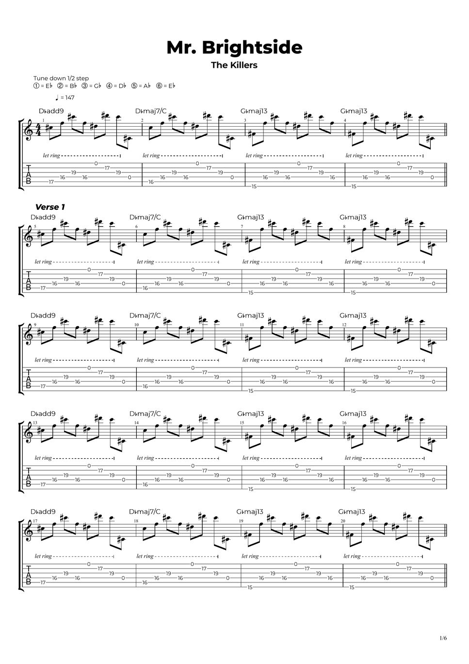 The Killers - Mr. Brightside แผ่น by Nikola Gugoski