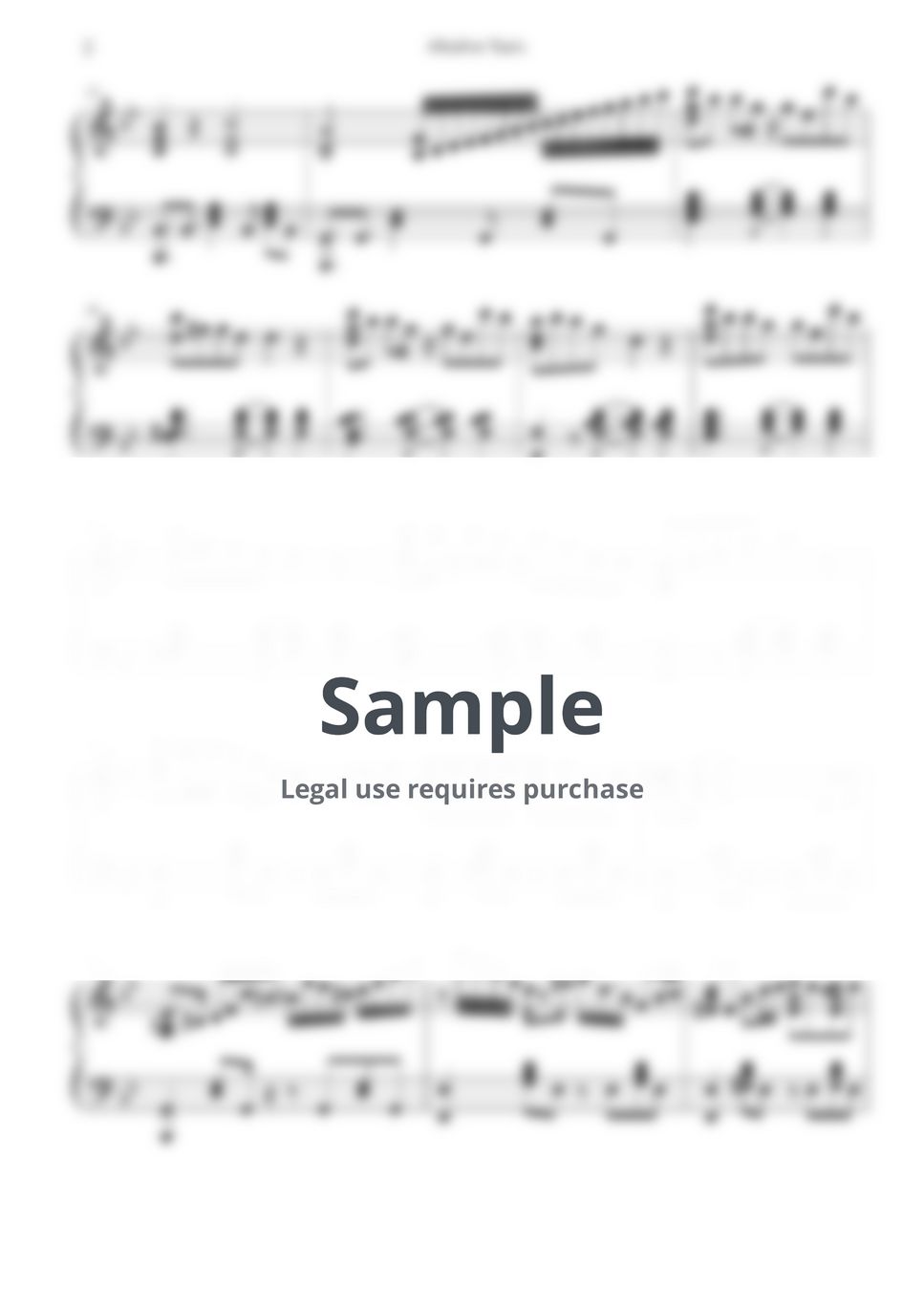 블루아카이브 - Alkaline Tears (미사키 메모리얼 OST) Sheets by 자유로운 공간