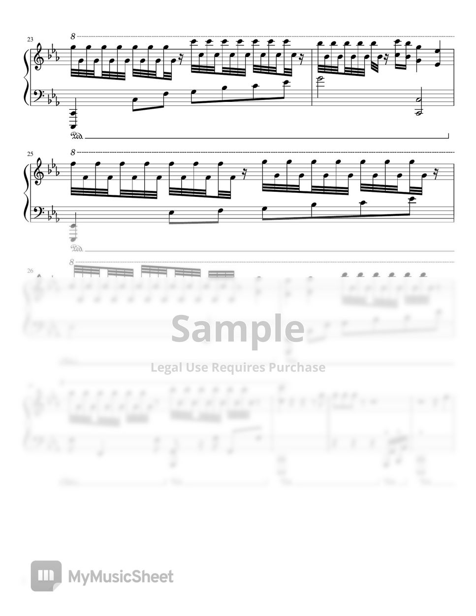 陳致逸 《原神》角色演示 「钟离：听书人」背景音乐 Sheets By Tani Dest