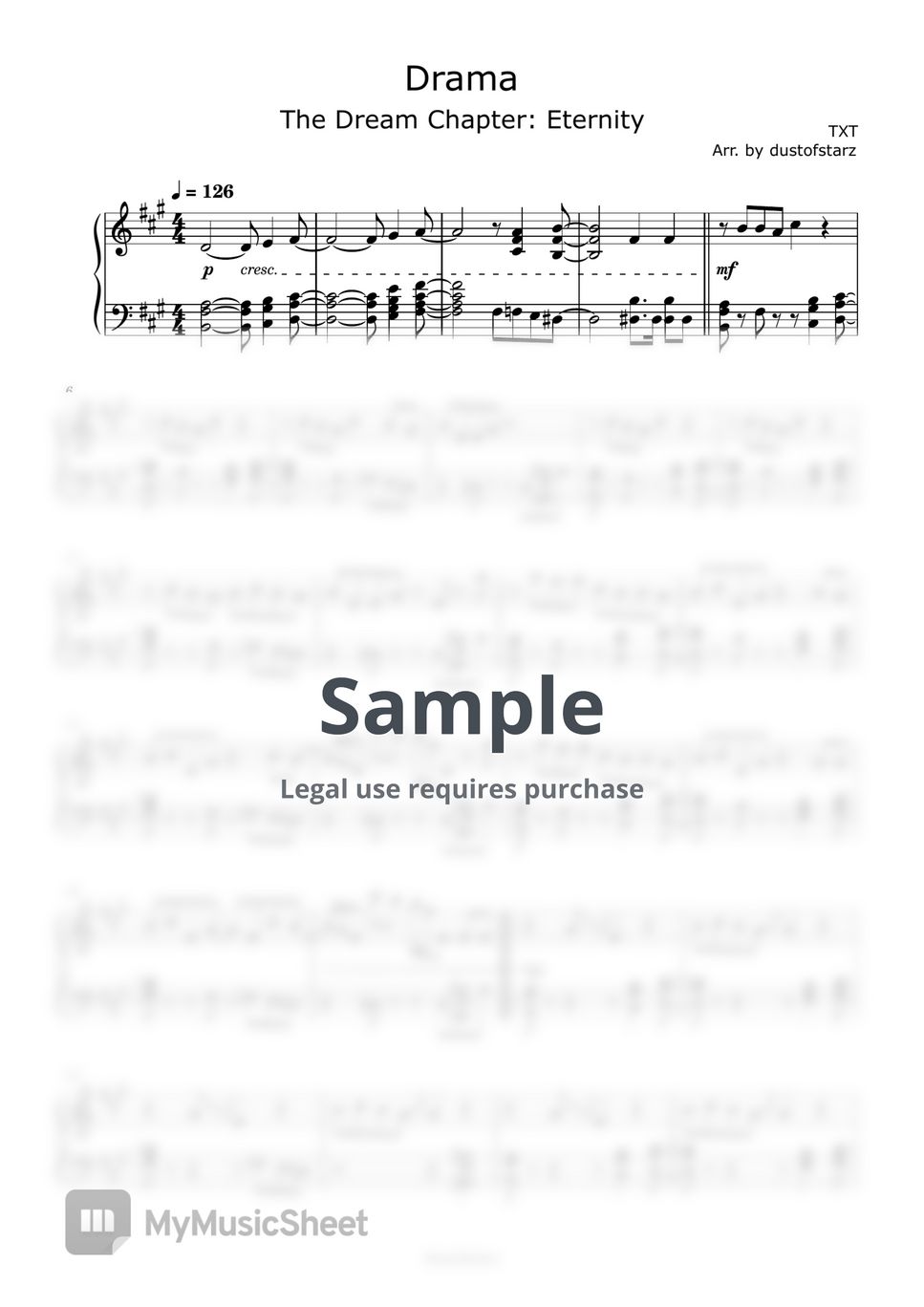 TXT - Drama Sheets by dustofstarz