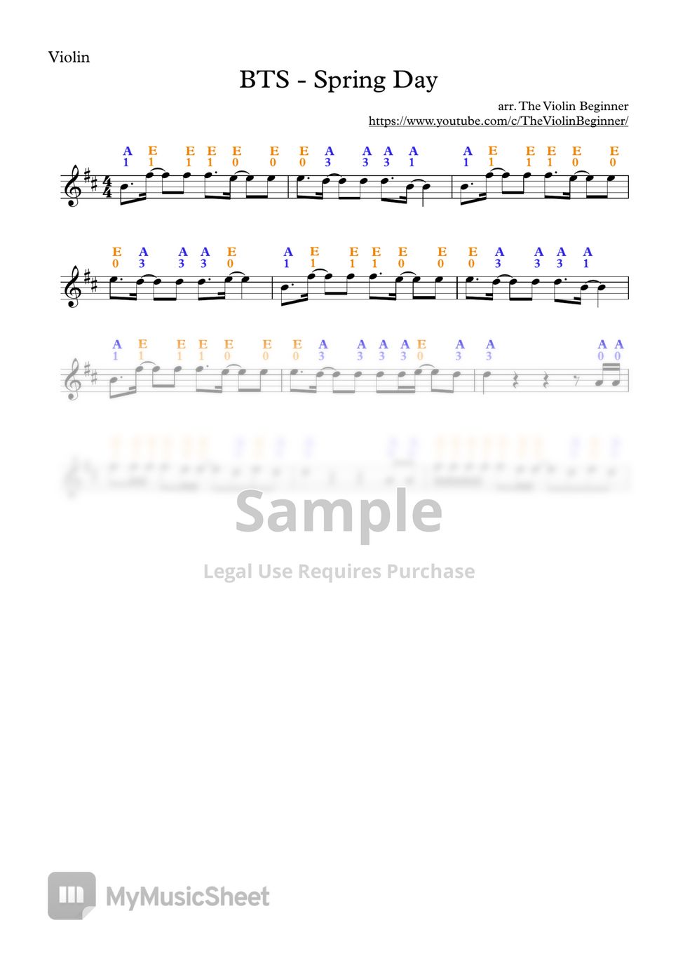 BTS - Spring Day Sheets