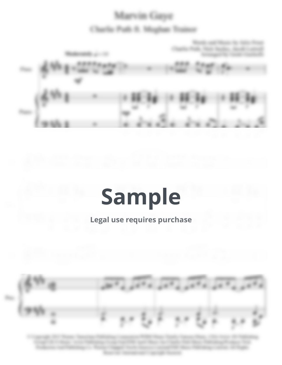 Charlie Puth ft. Meghan Trainor - Marvin Gaye (Flute Solo with Piano ...