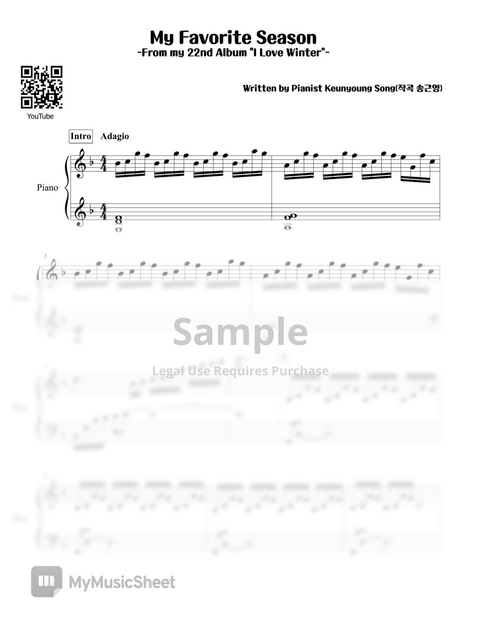 Keunyoung Song - My Favorite Season (From My 22nd album) แผ่น by ...