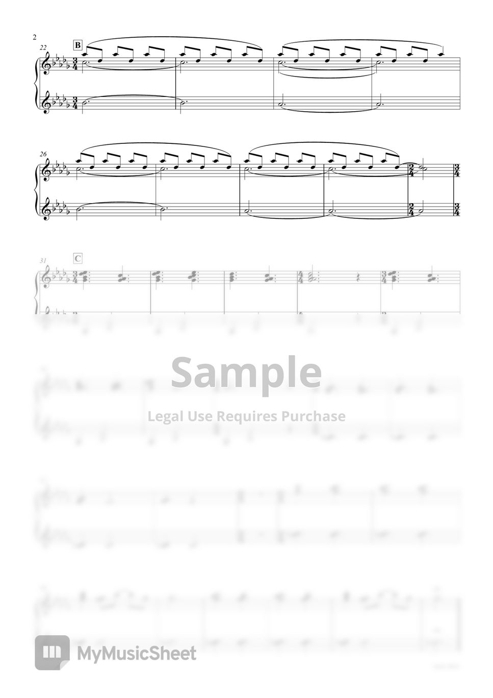 Love Me, Love Me Not(思い、思われ、ふり、ふられ) - Love Theory Piano ver. 악보 by sammy