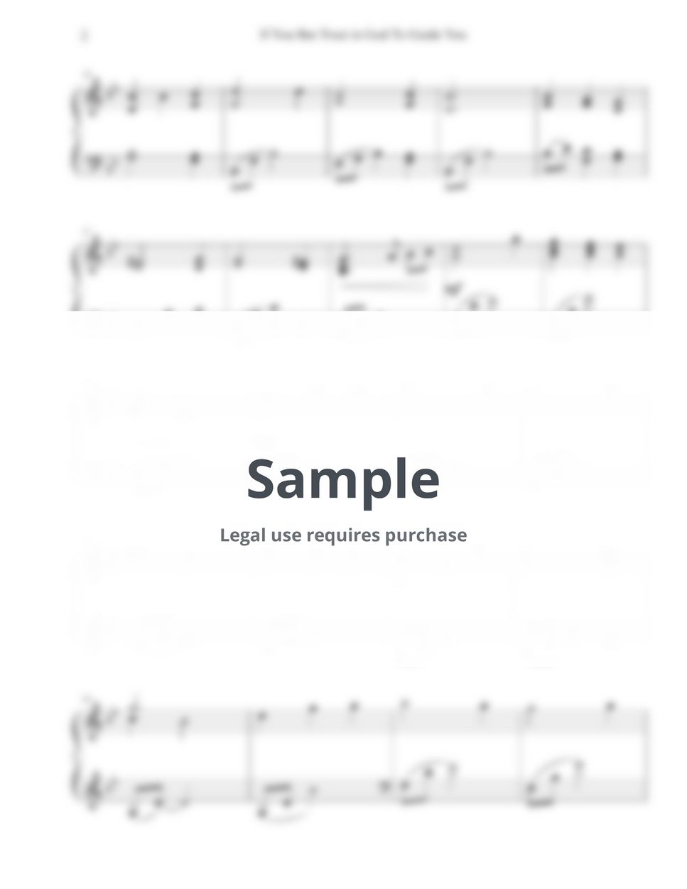 George Neumark - If You But Trust in God to Guide You (piano) 악보 by ...
