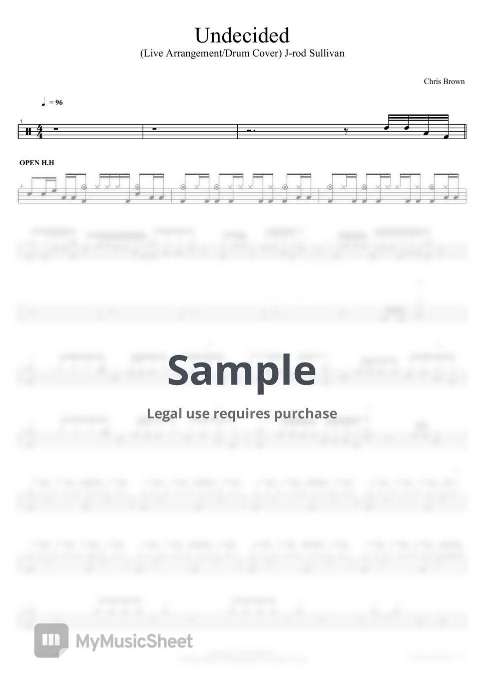 Chris Brown - Undecided (Live Arrangement Drum Cover) J-rod Sullivan ...