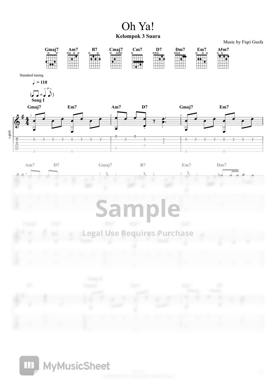 Kelompok 3 Suara - Oh Ya Tab + 1staff by Fiqri Gusfa