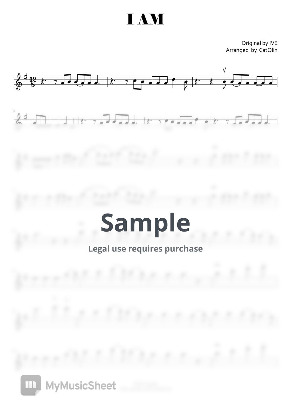 아이브 - I AM Sheets by 캣올린CatOlin