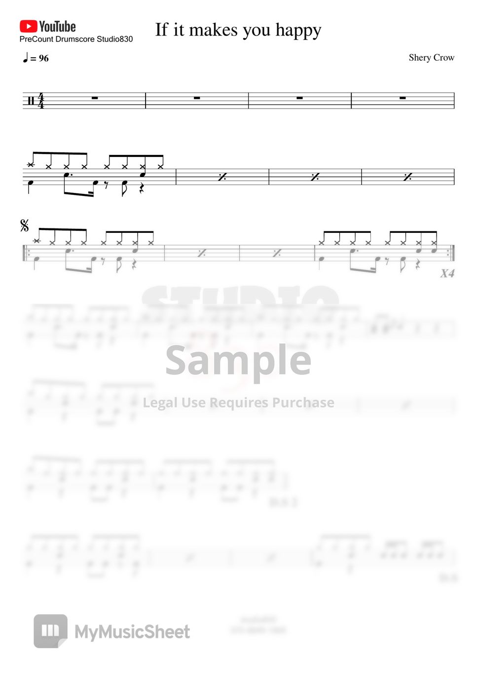 Sheryl Crow - If_it_makes_you_happy (Basic) Sheets by Studio830