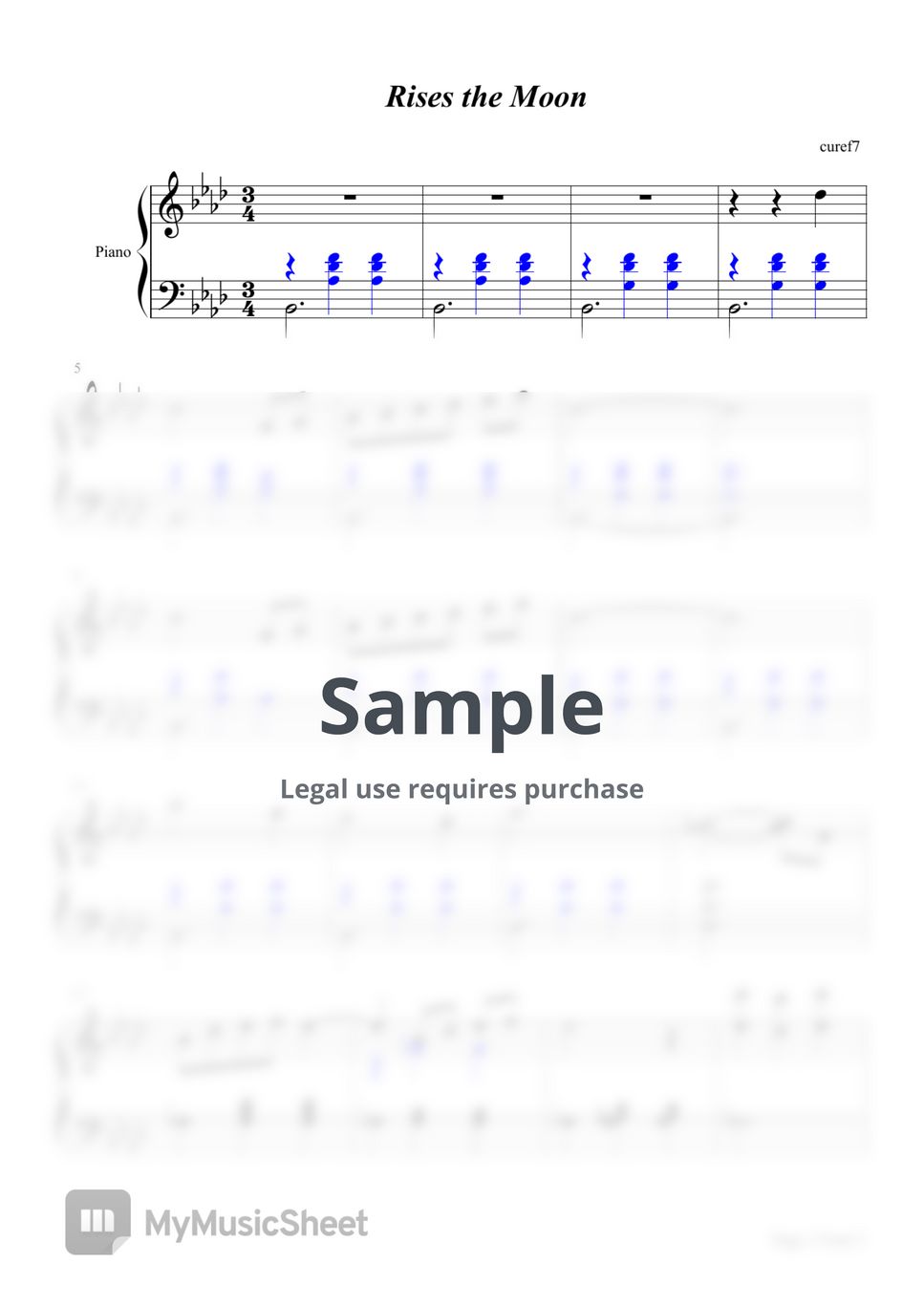 Liana Flores - Rises the Moon (Liana Flores) Sheet Music by dogemusic
