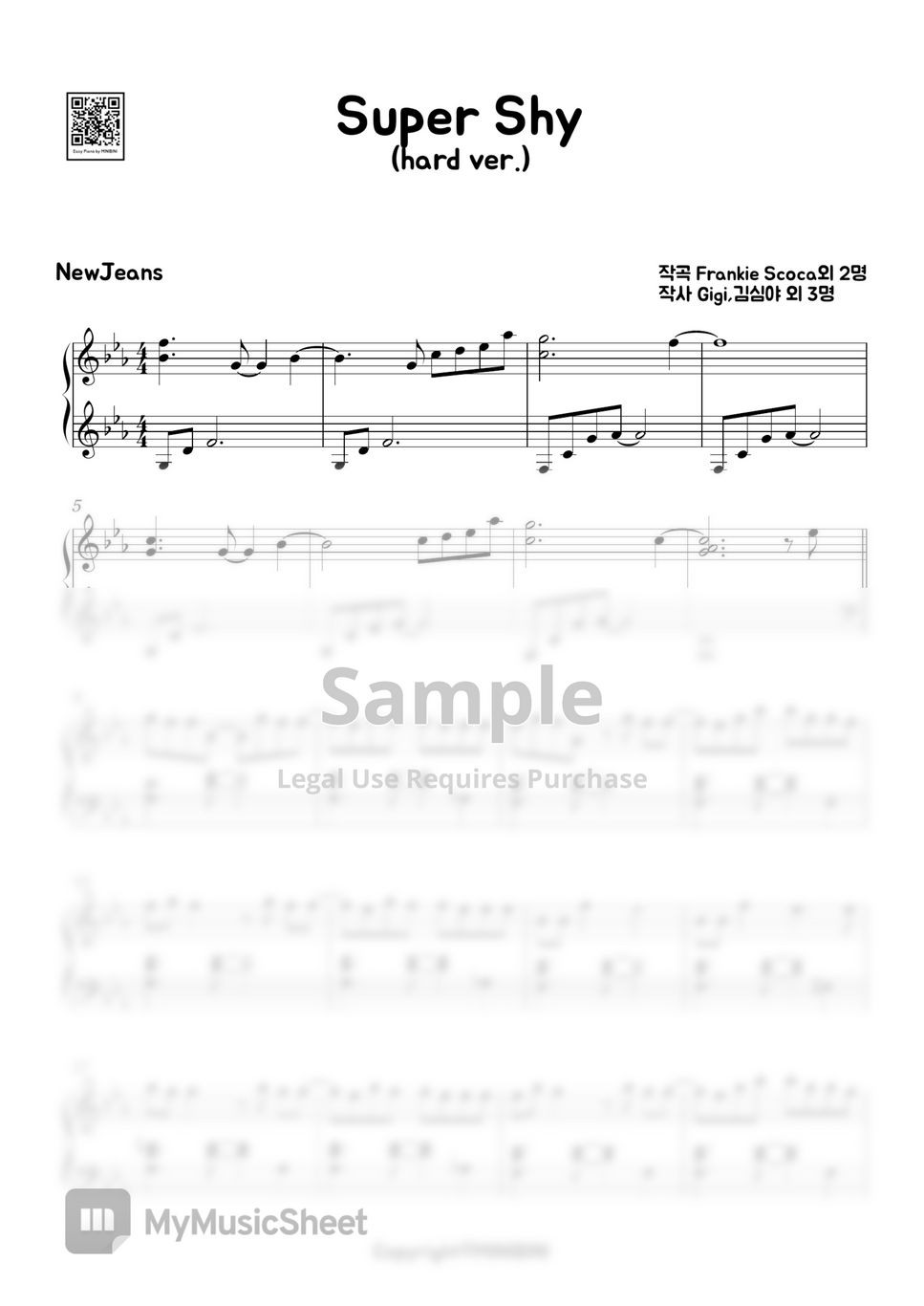 NewJeans - Super Shy (Hard Version) Sheets by MINIBINI