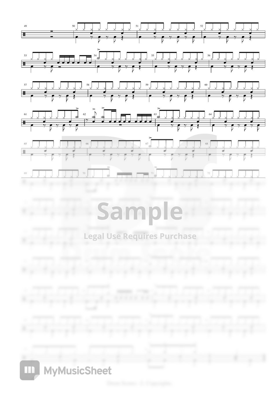 小潘潘 - 學貓叫 (drum) Partition musicale by Scoresdrum