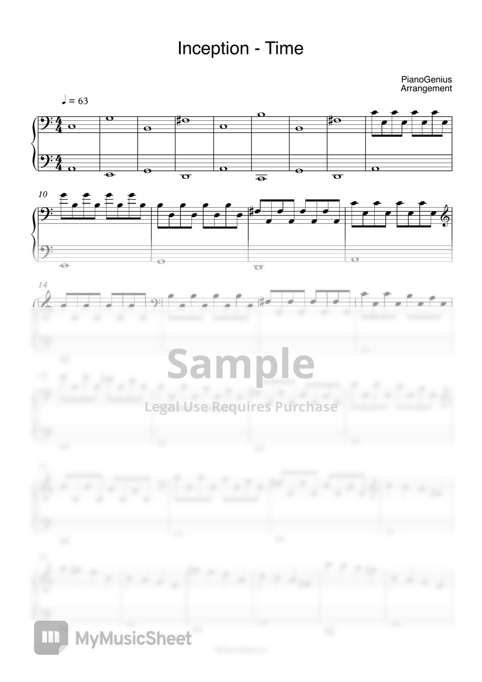 Hans Zimmer - Inception - Time (EASY) Nuty by PianoGenius