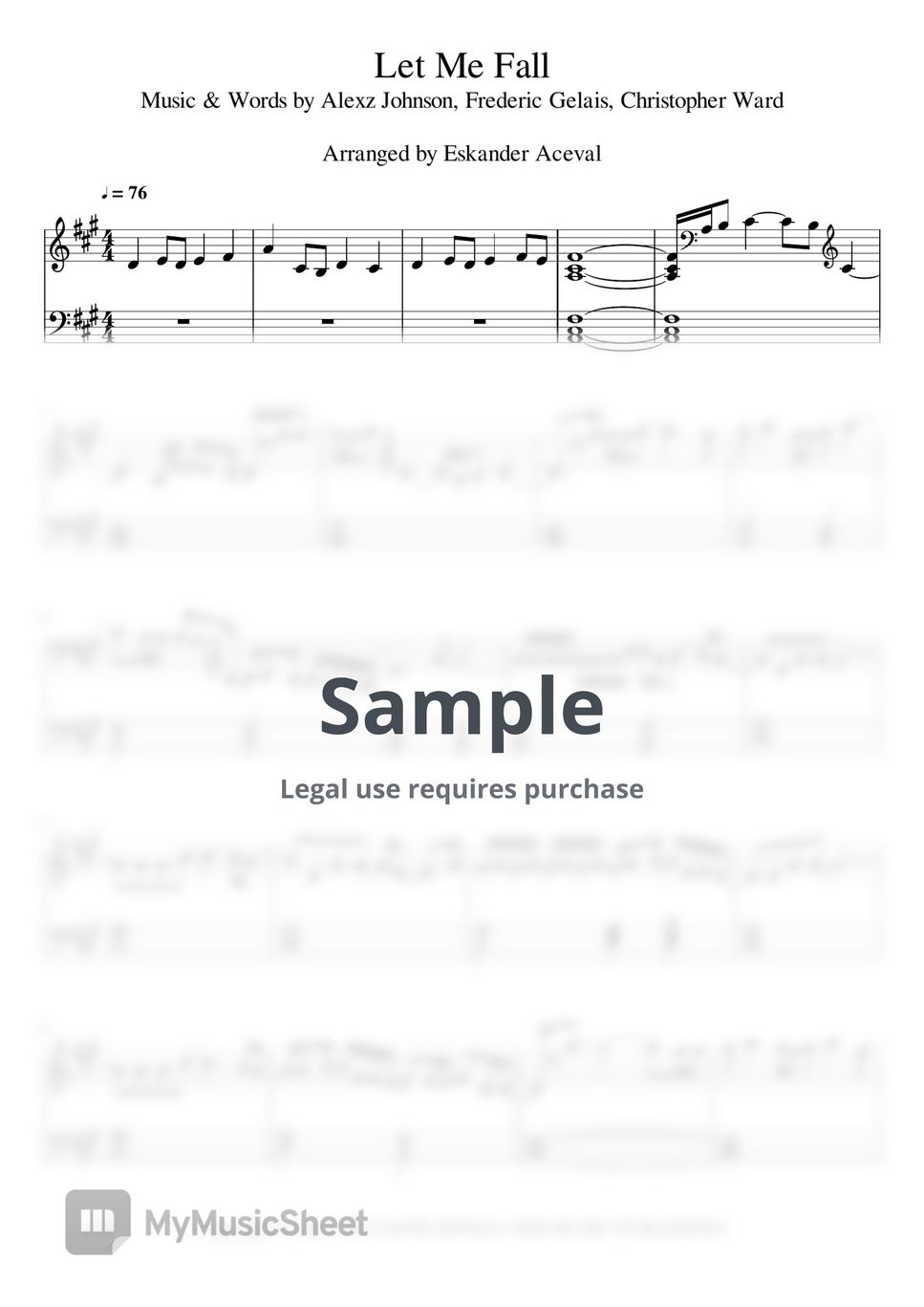 Alexz Johnson - Let Me Fall Sheets by esac