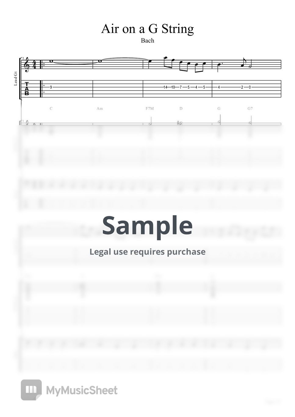 Johann Sebastian Bach - Air On The G String ((Main Theme) - Lead ...