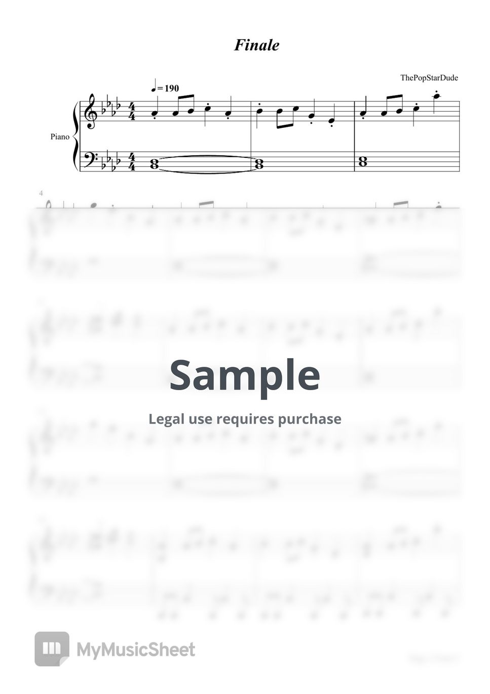 Toby Fox - Finale (Undertale) Sheet Music by dogemusic