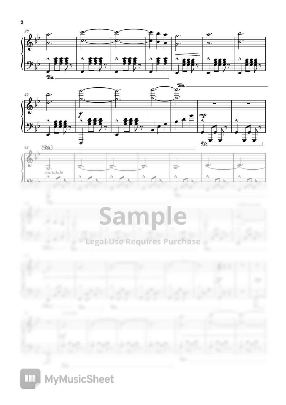 Minecraft Legends - A legend begins 악보 by Pianonymo