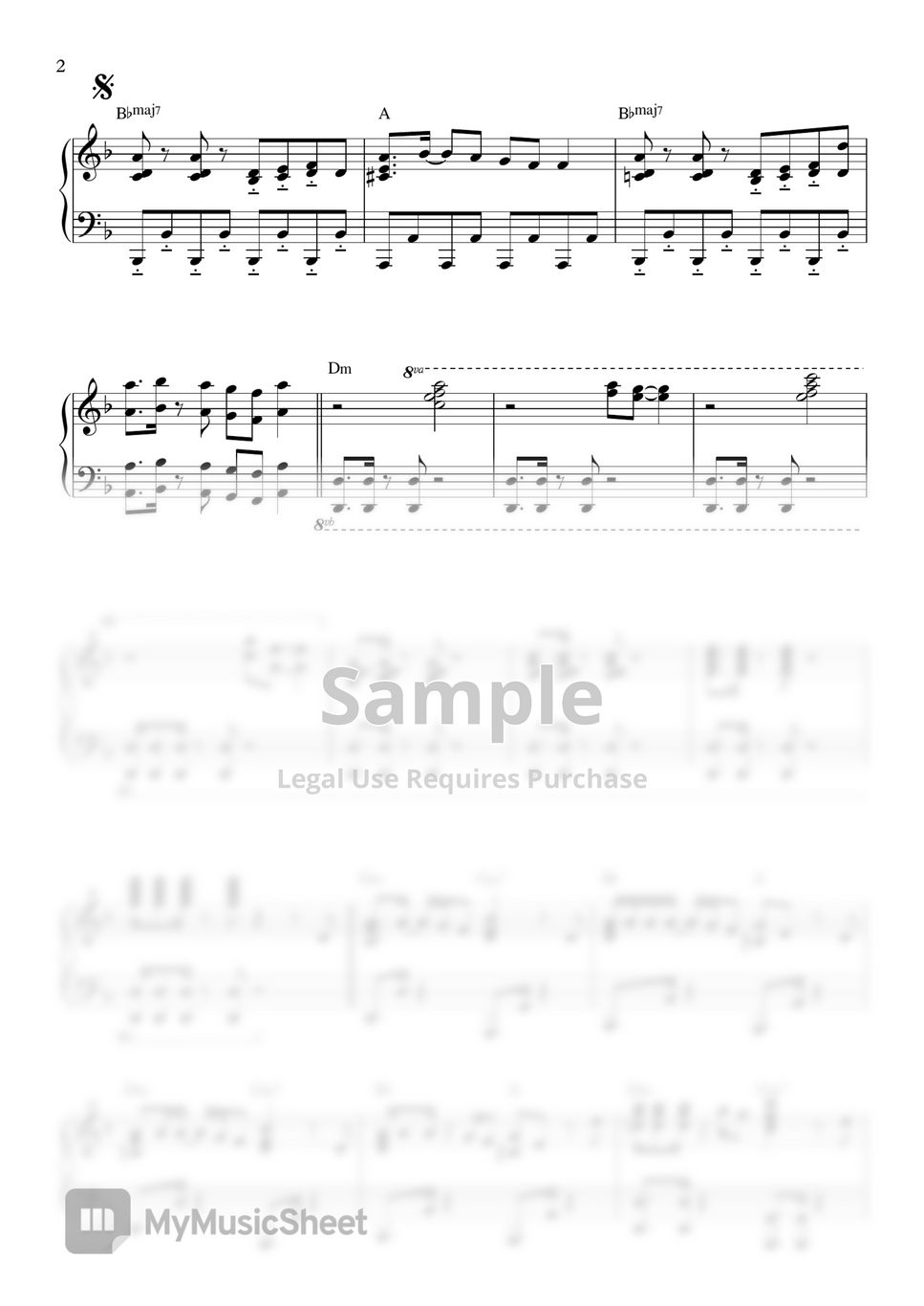 엔하이픈ENHYPEN - Bite Me(Dm key) Sheet Music by 247KpopPiano