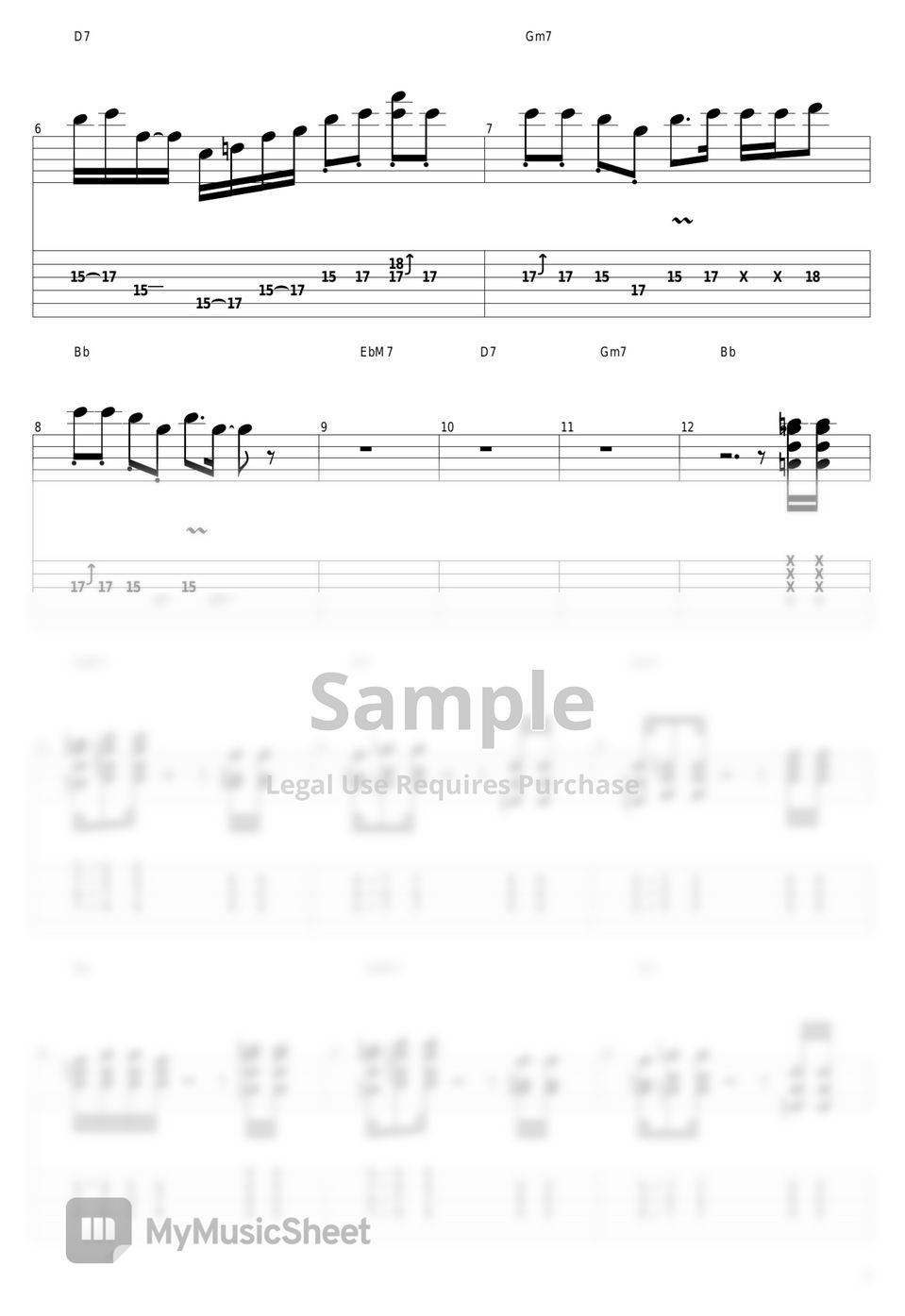 Dareharu - Karma TAB+1 Staff by guitar cover with tab