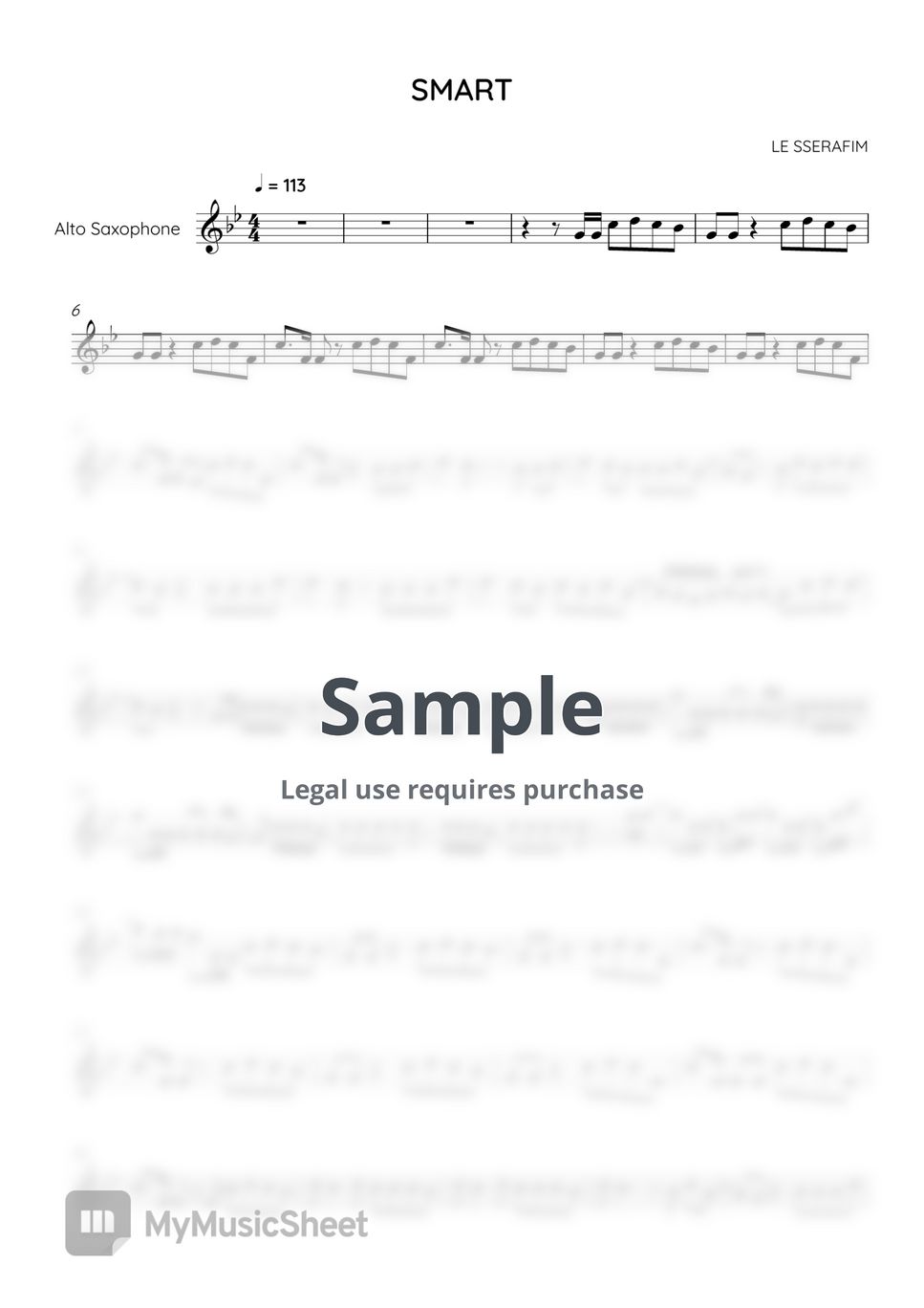 LE SSERAFIM - SMART Sheet Music by JL
