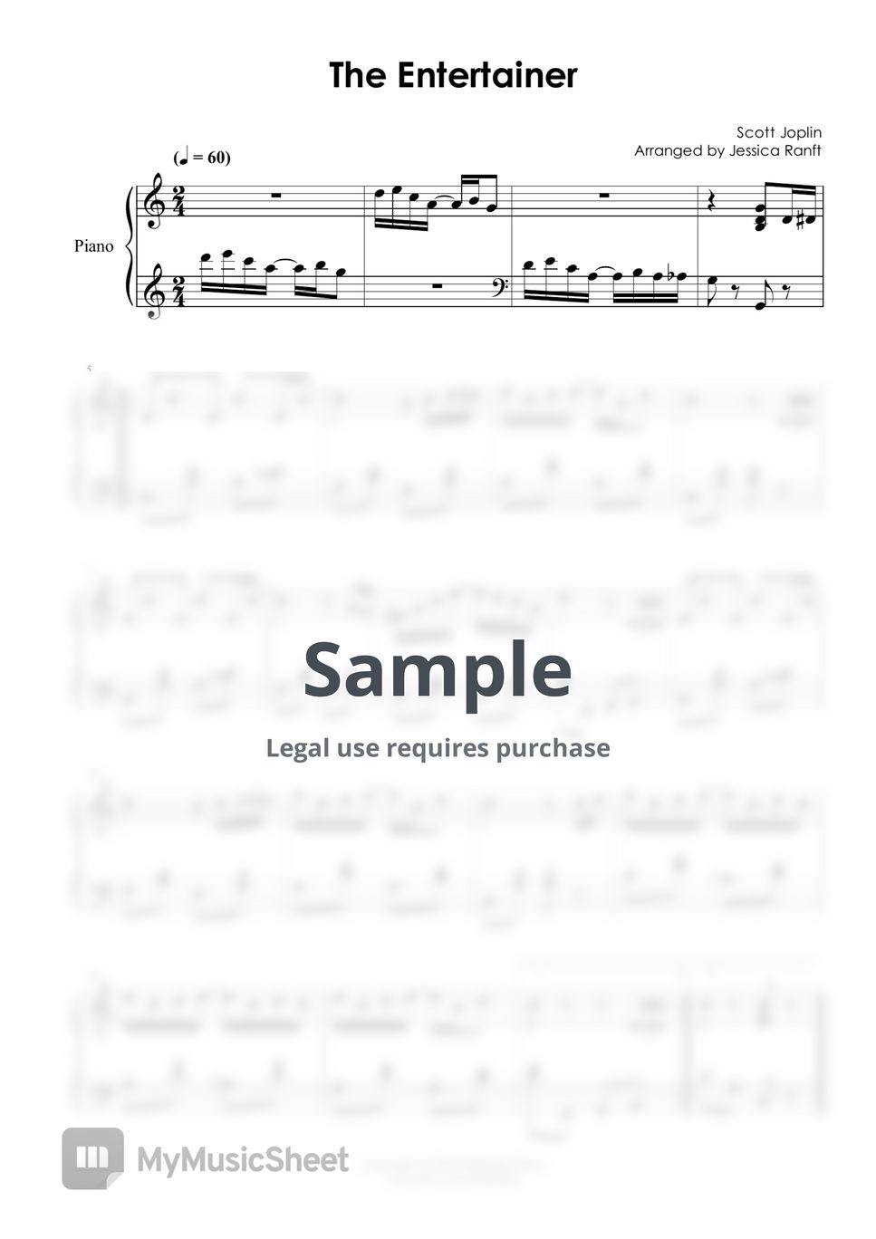 Scott Joplin - The Entertainer Sheets by Balladial Piano