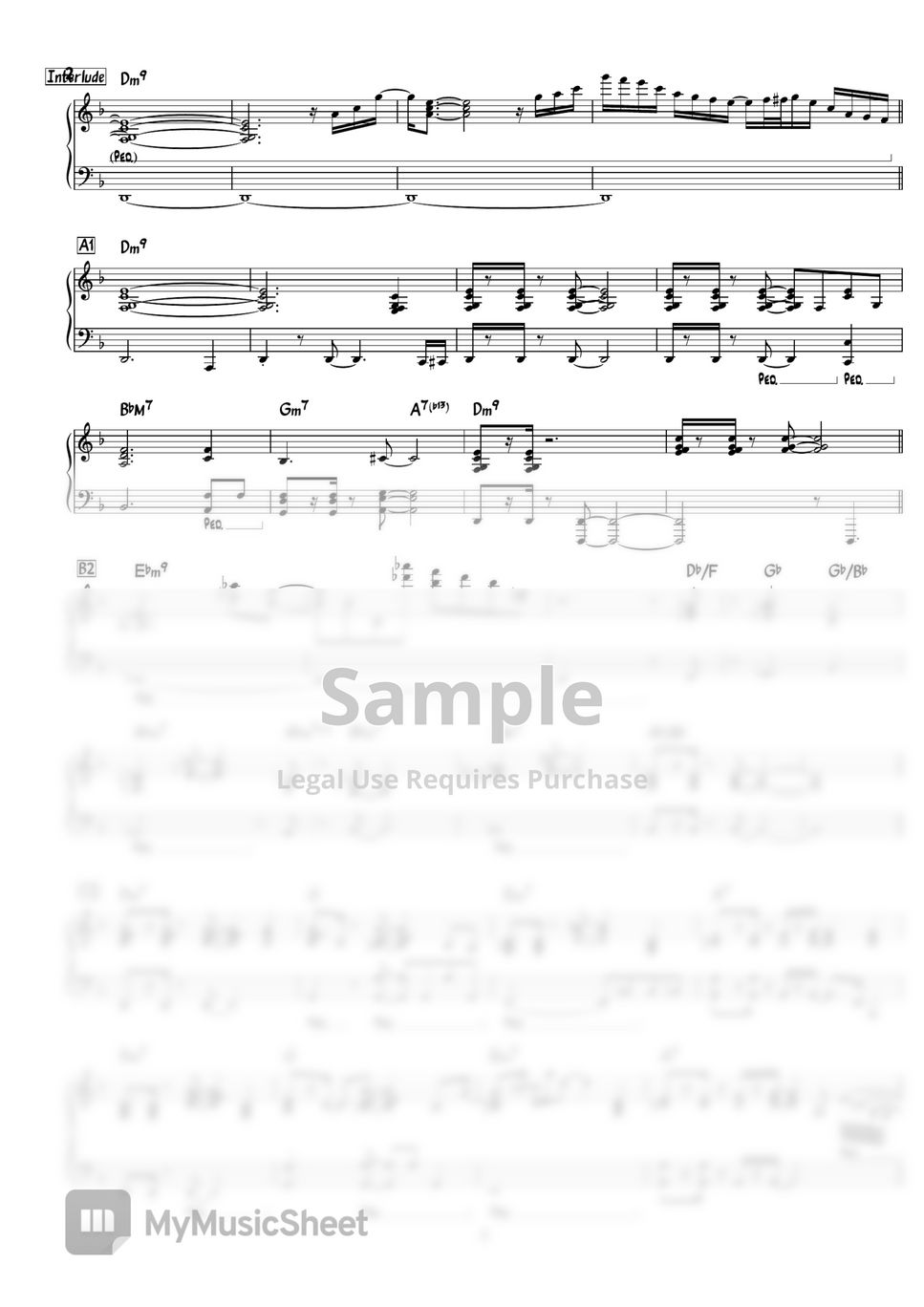 박수진 - Blue Wave (피아노 & 코러스 악보입니다.) 악보 by 이원재