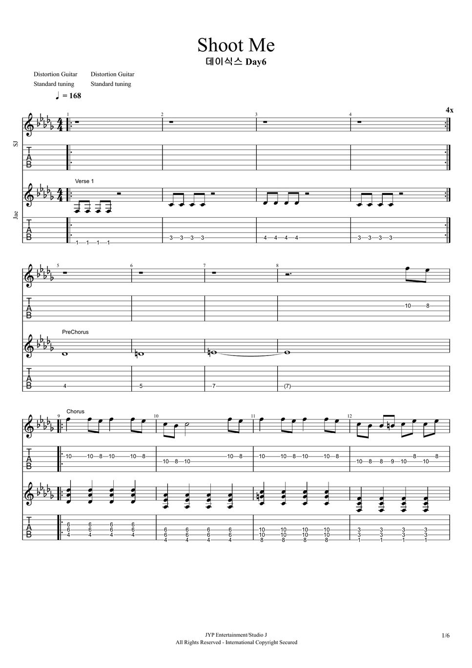 Day6 - Shoot Me Sheet