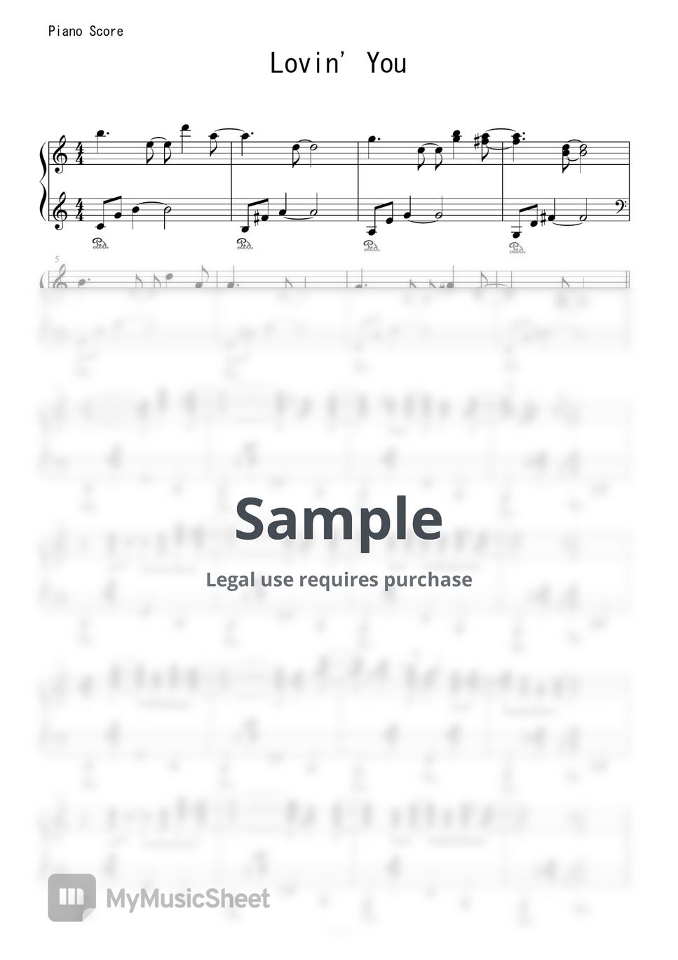 Minnie Riperton - Lovin' You Sheet Music by OngakuOnsen