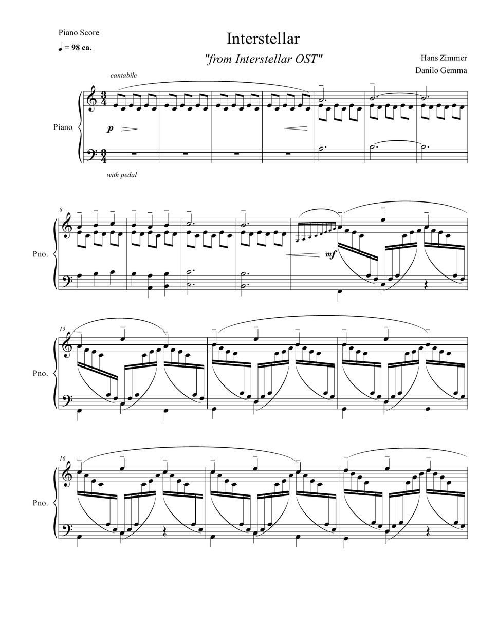 Hans Zimmer - Interstellar - Medley (Virtuosic piano solo version ...