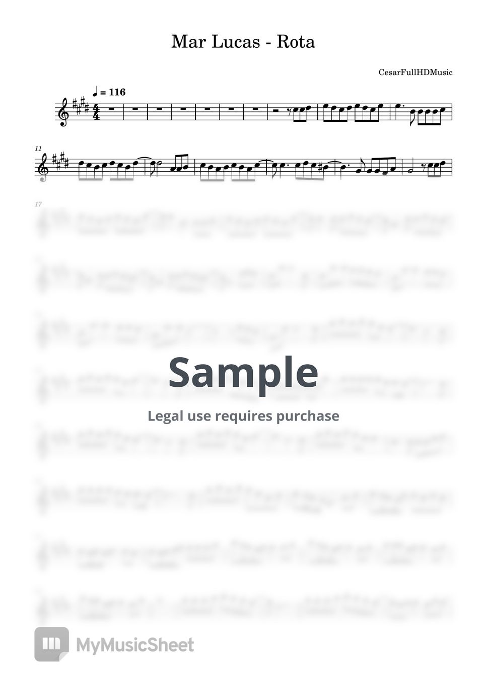 Mar Lucas - Rota Sheets