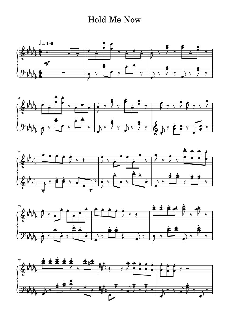 Kyle Xian - Hold Me Now (CAROLE & TUESDAY) Sheet by TTK