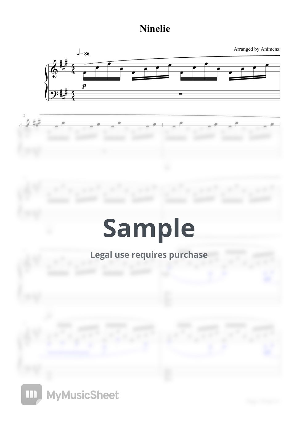 Aimer with Chelly - Ninelie (Kabaneri of the Iron Fortress ED) Sheet ...