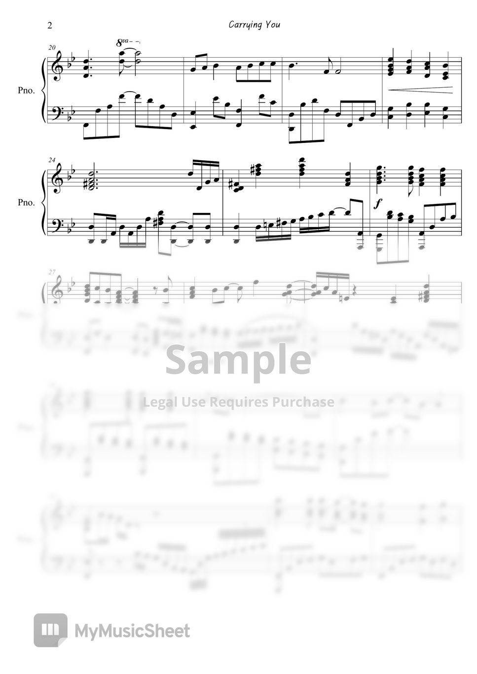 LAPUTA Castle in the Sky - Carrying you(KIMIO NOSETE) Piano Sheet Music PDF | PianiCast | mymusic5
