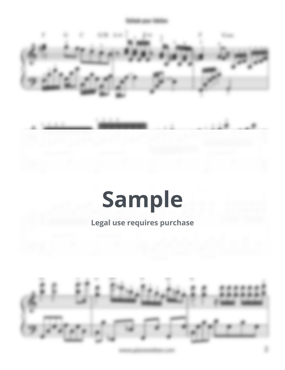 Richard Clayderman - Ballade pour Adeline (Easy Piano) Sheet Music by ...