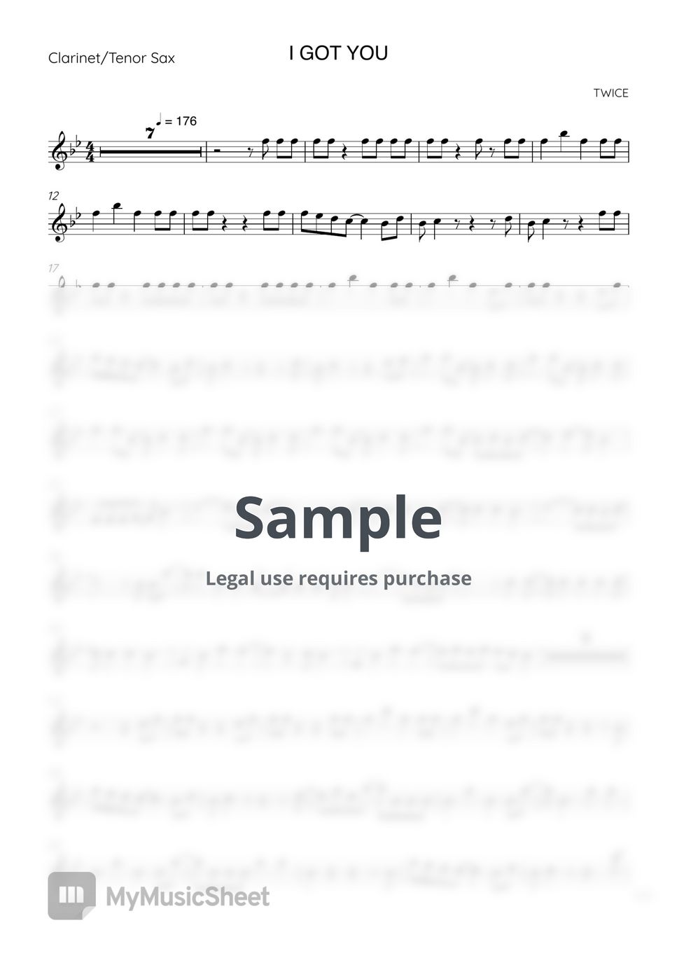 TWICE - I GOT YOU 악보 by JL