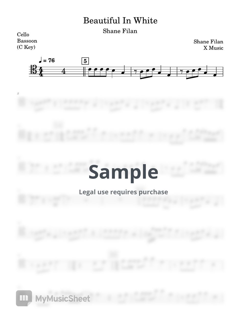 Shane Filan - Beautiful In White (C.F.G Key/附伴奏連結(With Karaoke Links ...