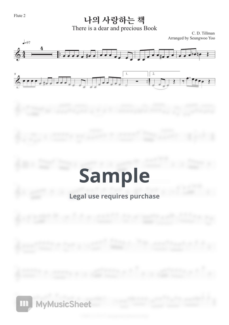 C. D. Tillman - There's a dear and precious Book (2 Flute Duo & Piano ...