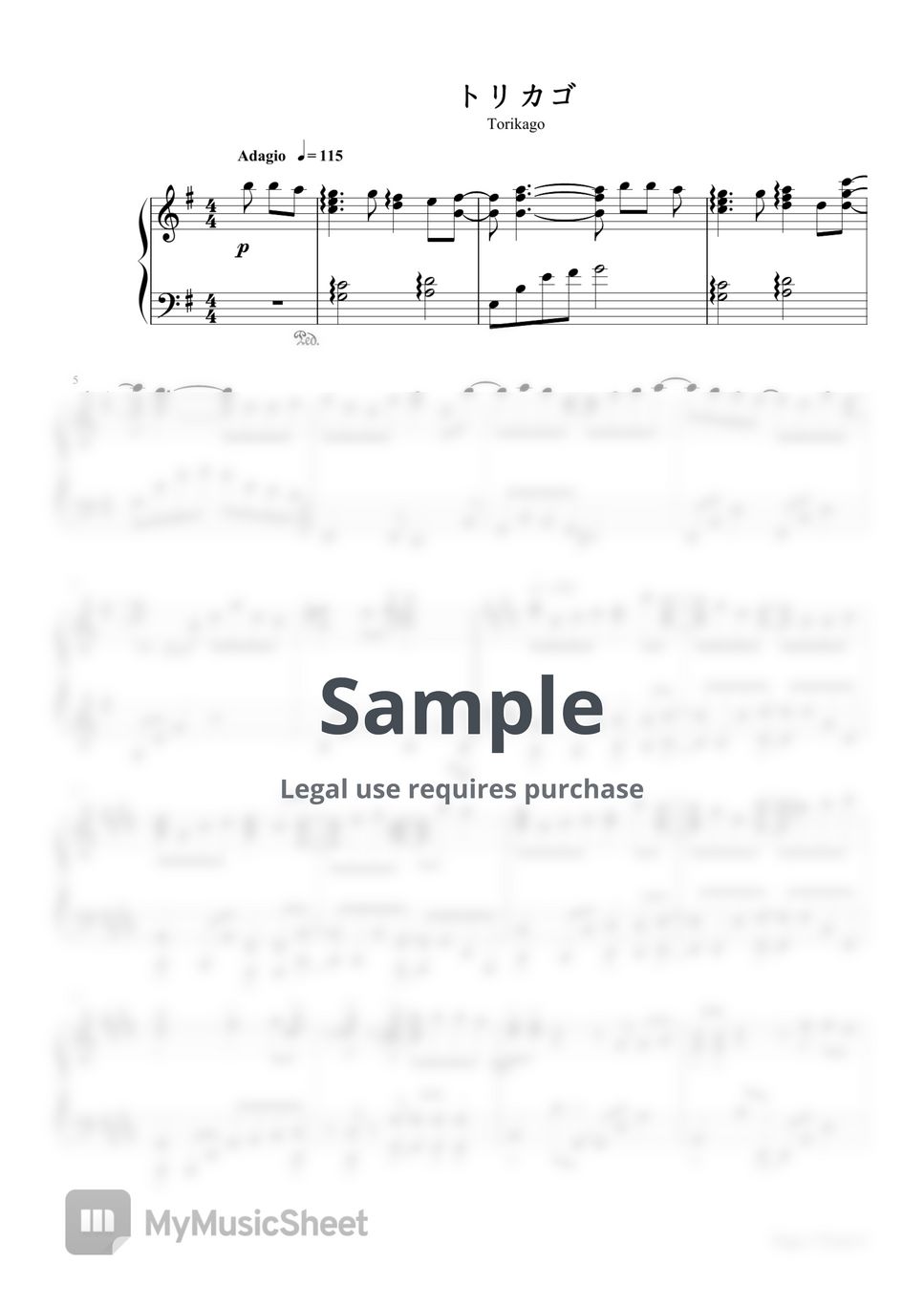 XX:me - Torikago (DARLING in the FRANXX ED) Sheet Music by dogemusic