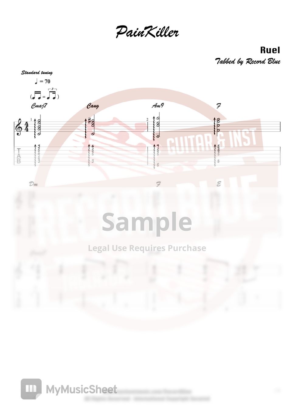 Ruel - Painkiller Sheets by Record Blue