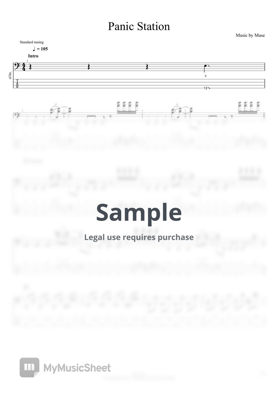MUSE - Panic station Sheets by Tastybass