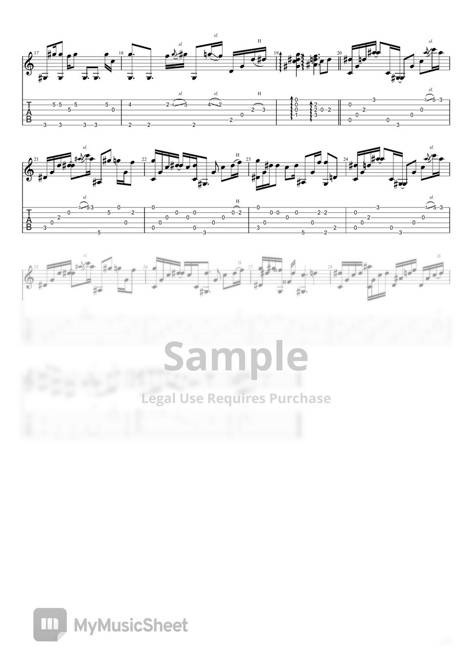 Aimer - cold rain（TVアニメ『魔道祖師』羨雲編 エンディングテーマ）【ソロギター/Fingerstyle Guitar ...