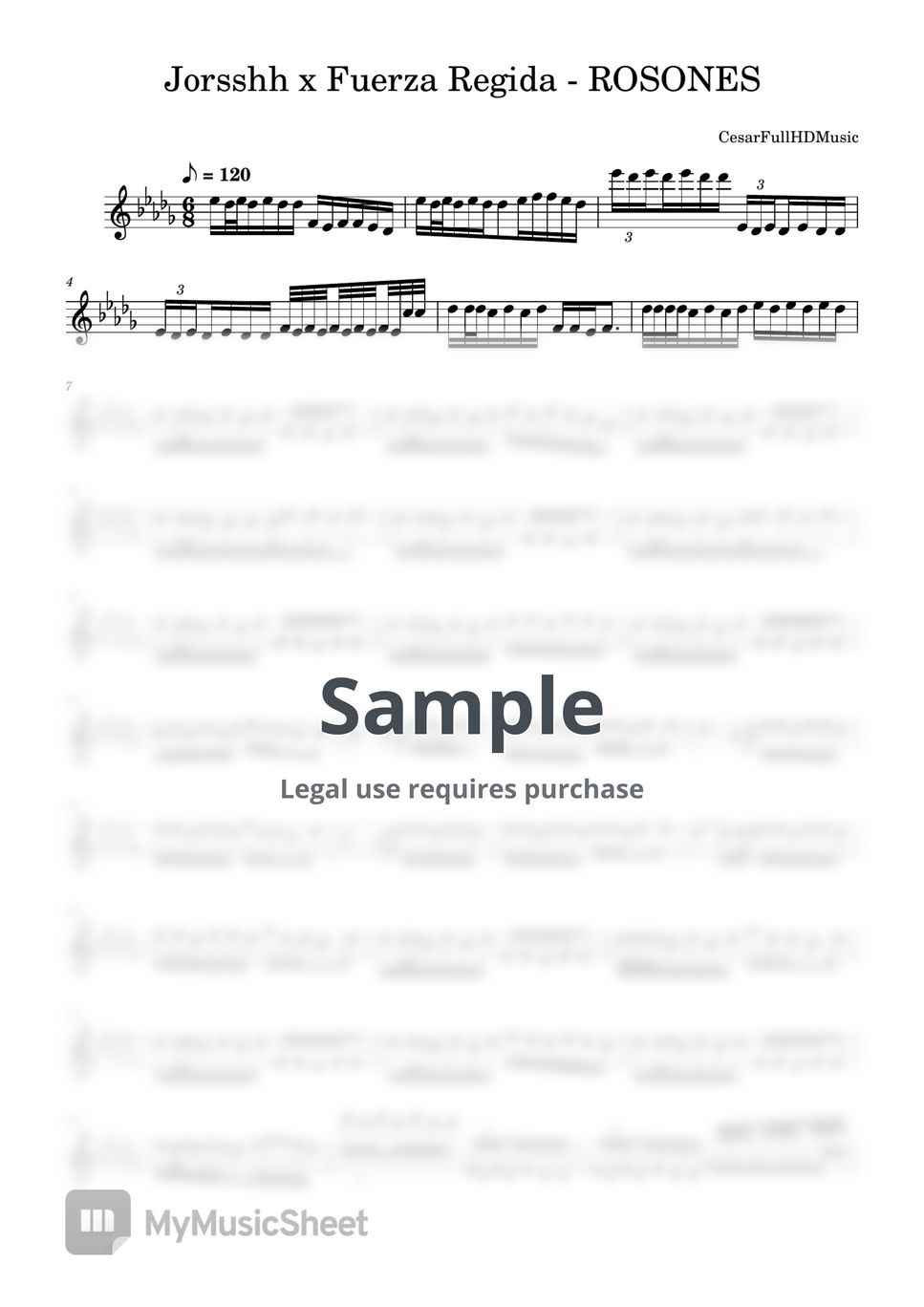 Jorsshh x Fuerza Regida - ROSONES Sheets