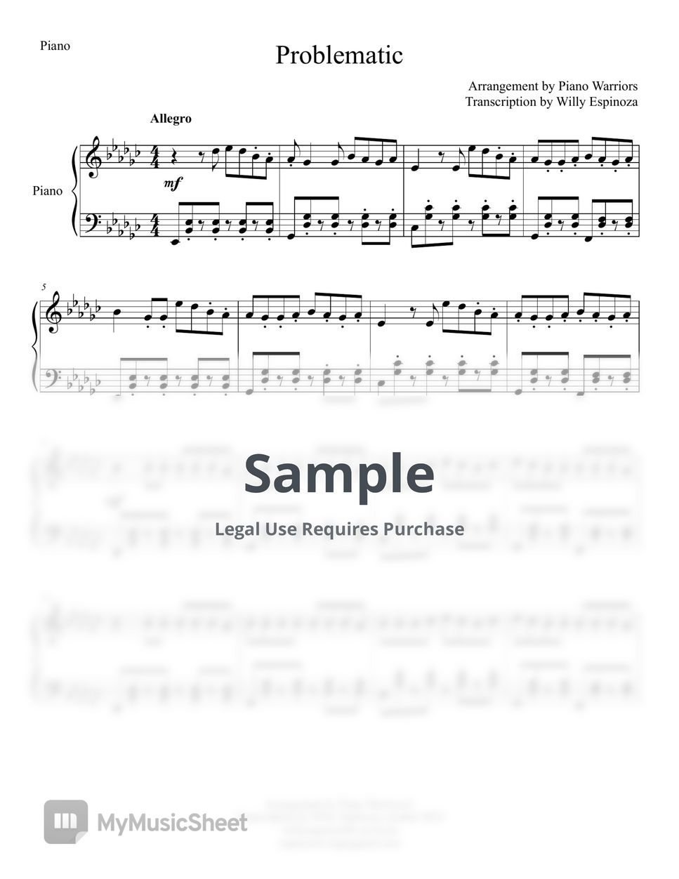 Boywithuke - Problematic Partitura by Piano Warriors